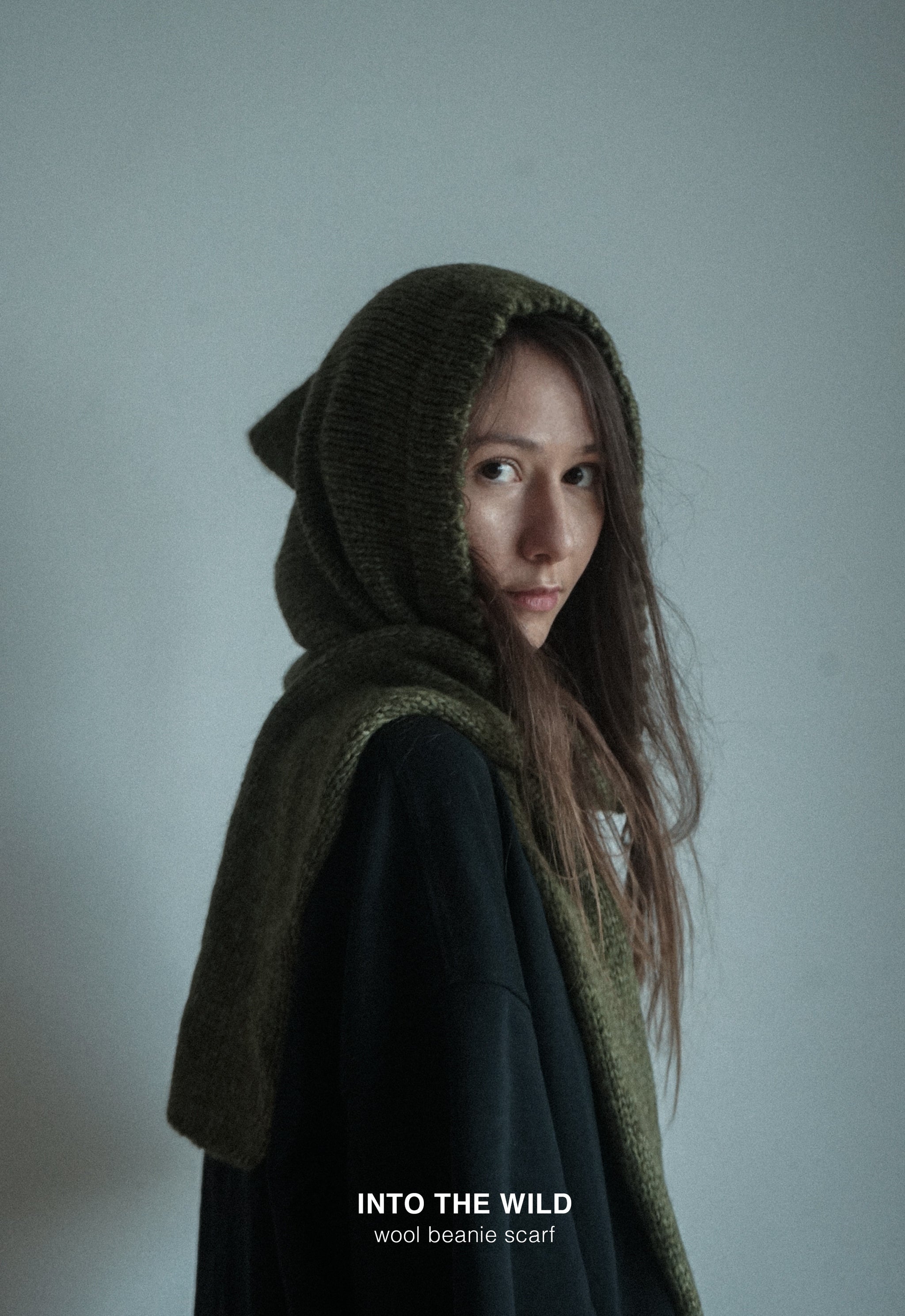 INTO THE WILD ALPCA WOOL BONNET SCARF